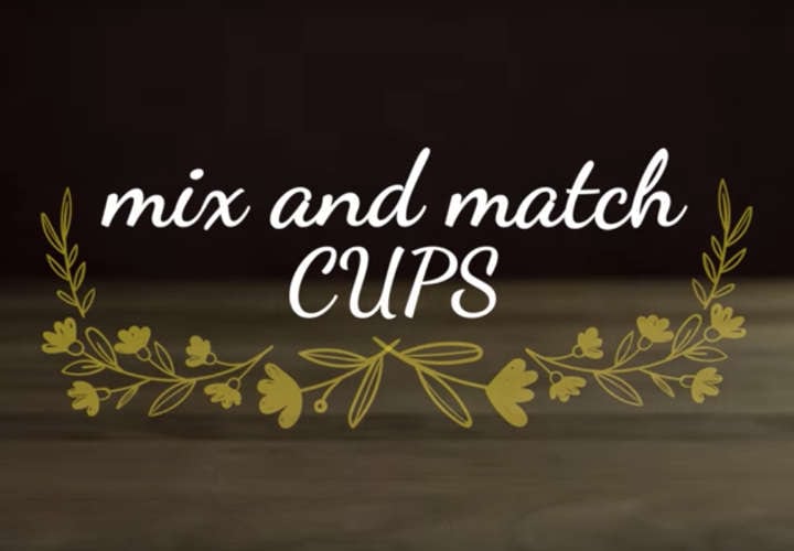 Mix and match cups - Martha Debayle